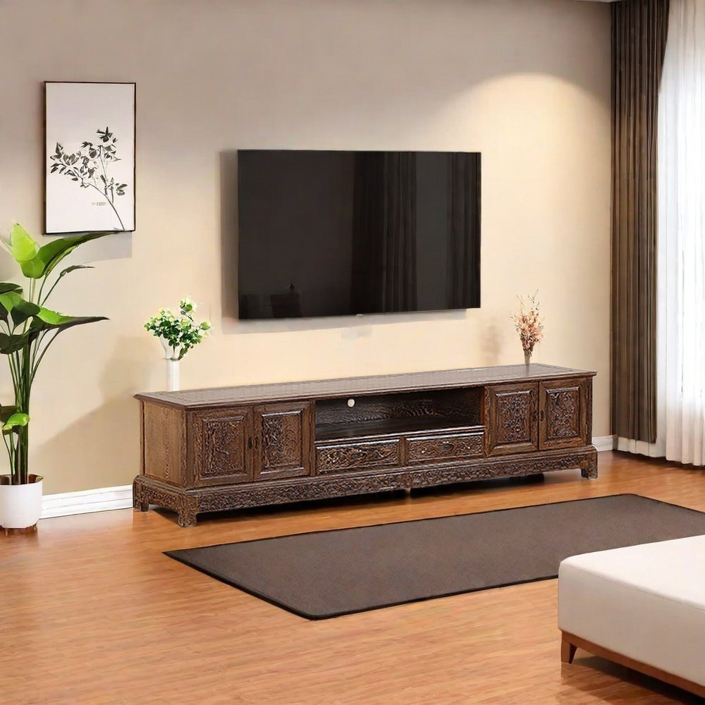 moonlight design Chinese chicken wing wood TV cabinet - Wayfair Canada