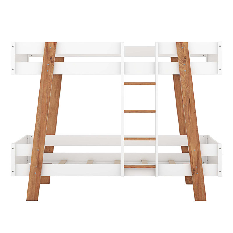 Harriet Bee Jakelle Solid Wood+MDF Bunk Bed Bed | Wayfair