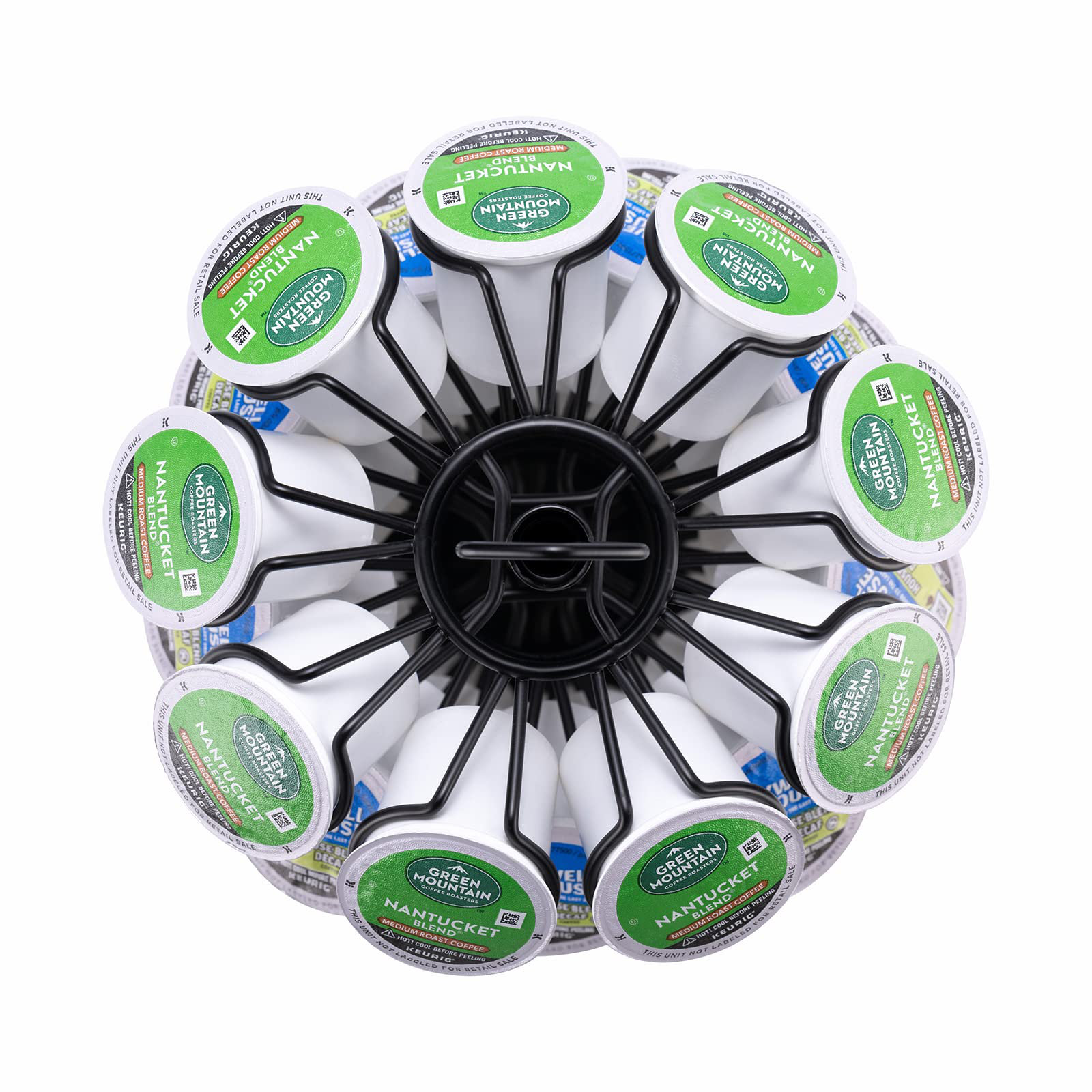 TUHOME FURNITURE LLC Rotatable 4-Layer Capsule Holder With Storage For ...