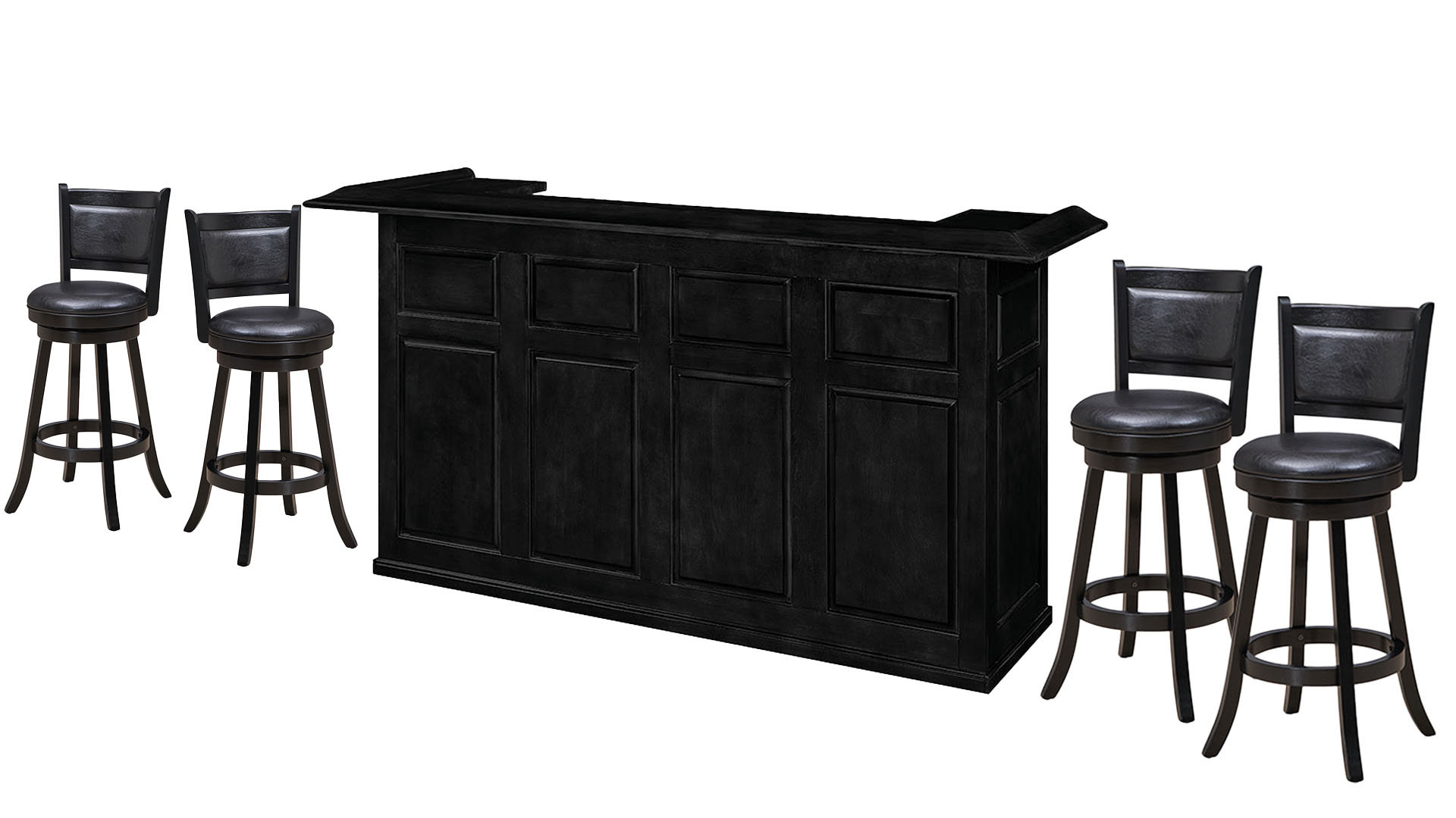 RAM Game Room 84'' Bar Set With Four Stools By RAM Game Room & Reviews ...