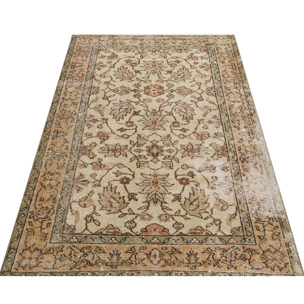 Lofy Vintage Beige Rug | Wayfair
