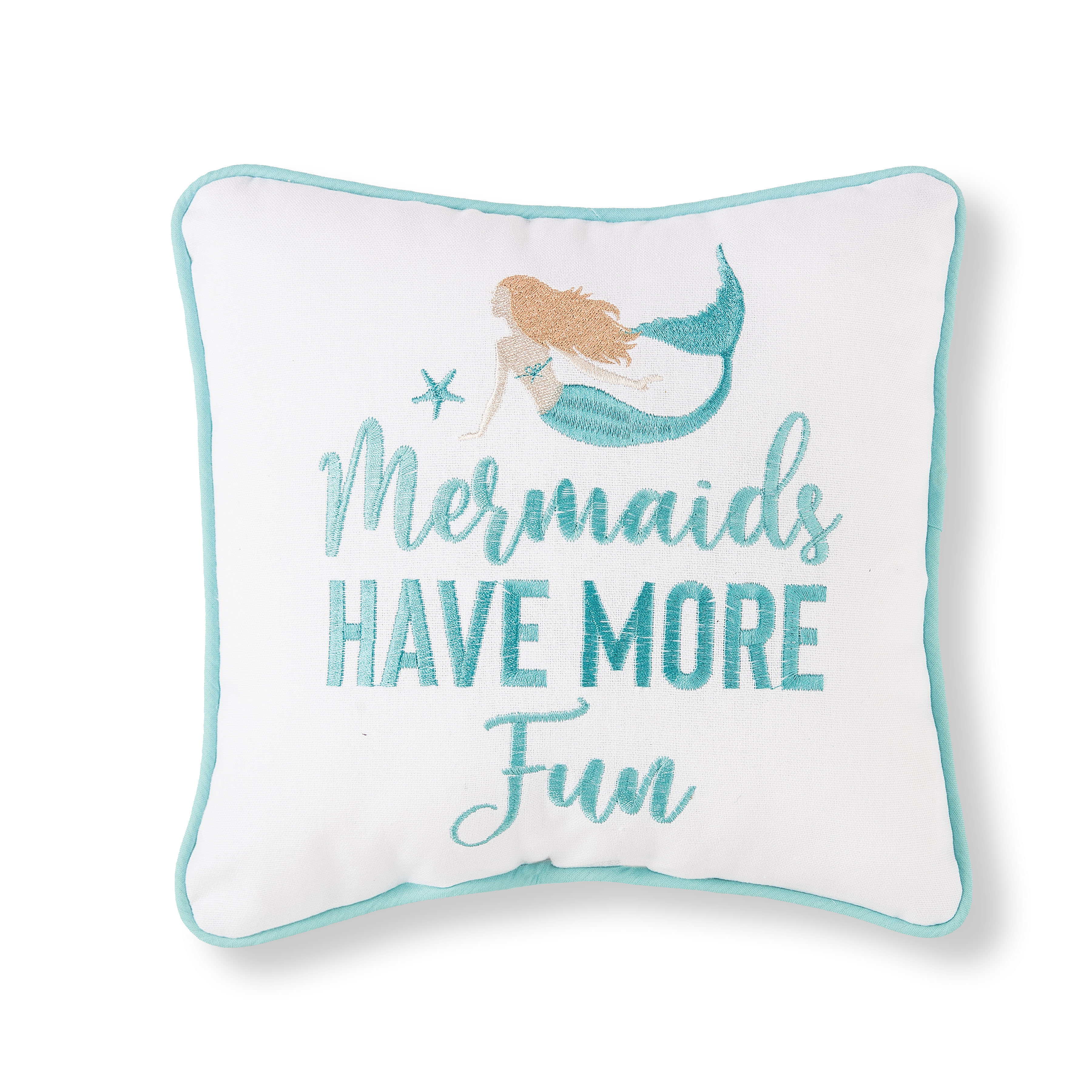 C&F Home Mermaids Have More Fun Embroidered Throw Pillow | Wayfair