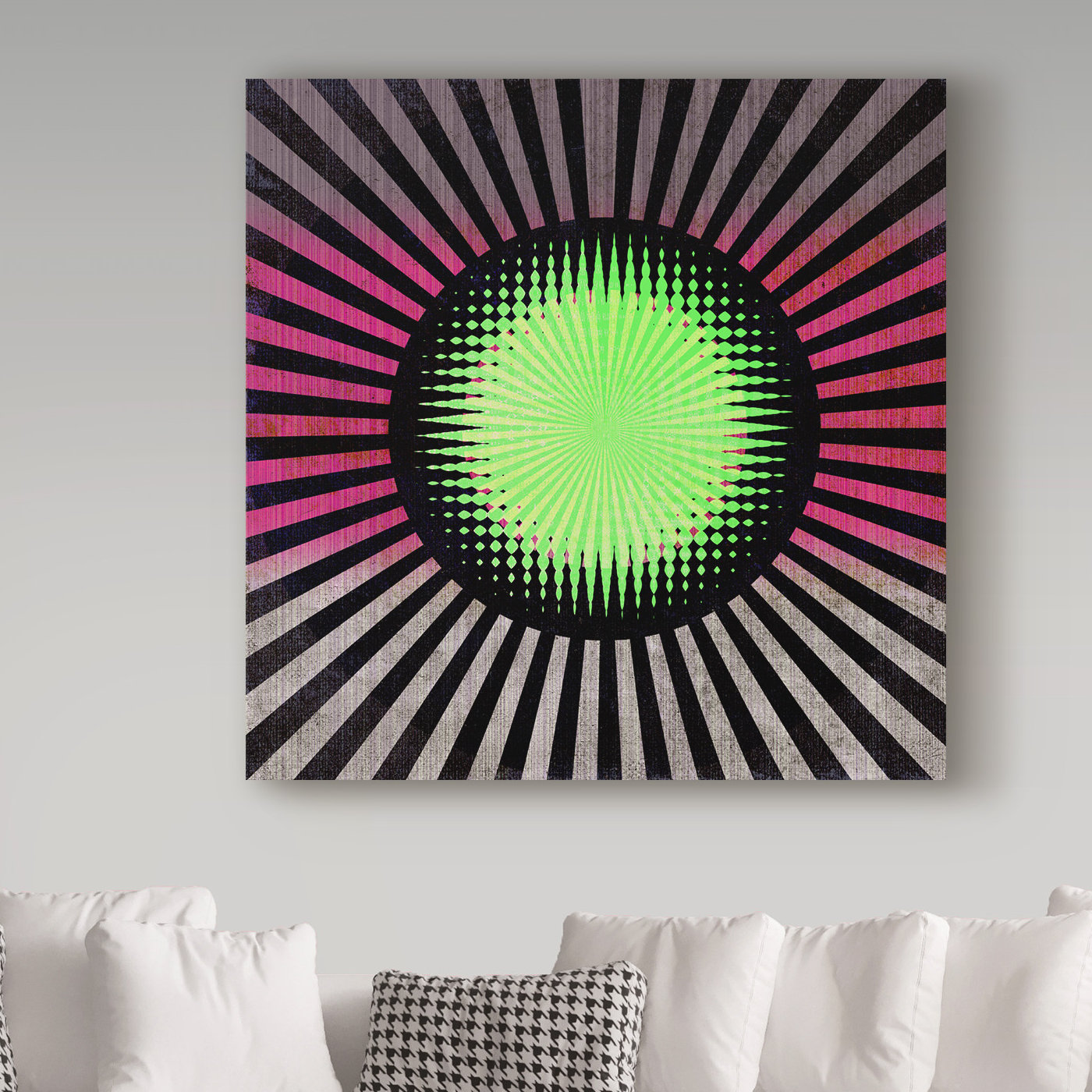Isabelle & Max™ Audranna 'Neon' Graphic Art Print on Wrapped Canvas ...