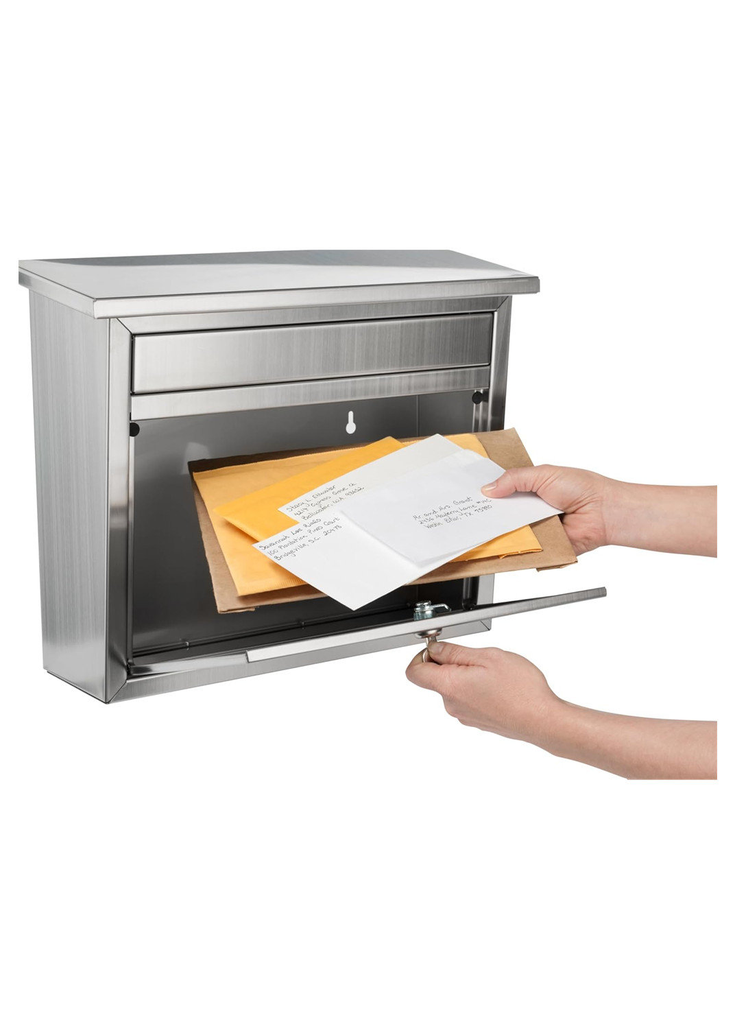 Pad Liquidators Wall Mount Mailbox,Oversized Locking Modern Design In ...