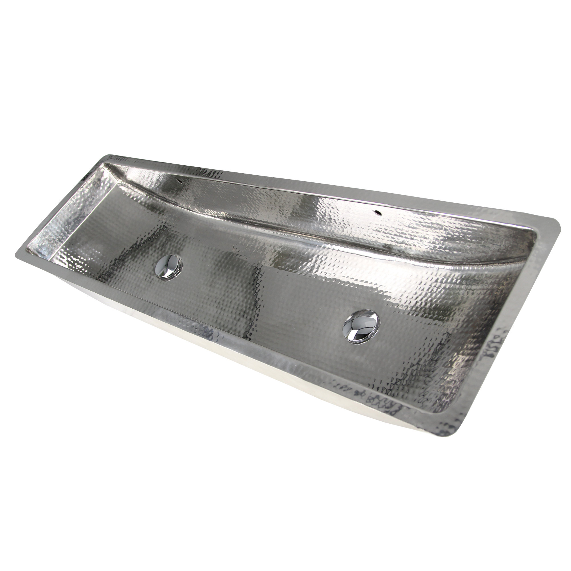 Nantucket Sinks Stainless Steel Double Trough Undermount Bathroom Sink ...