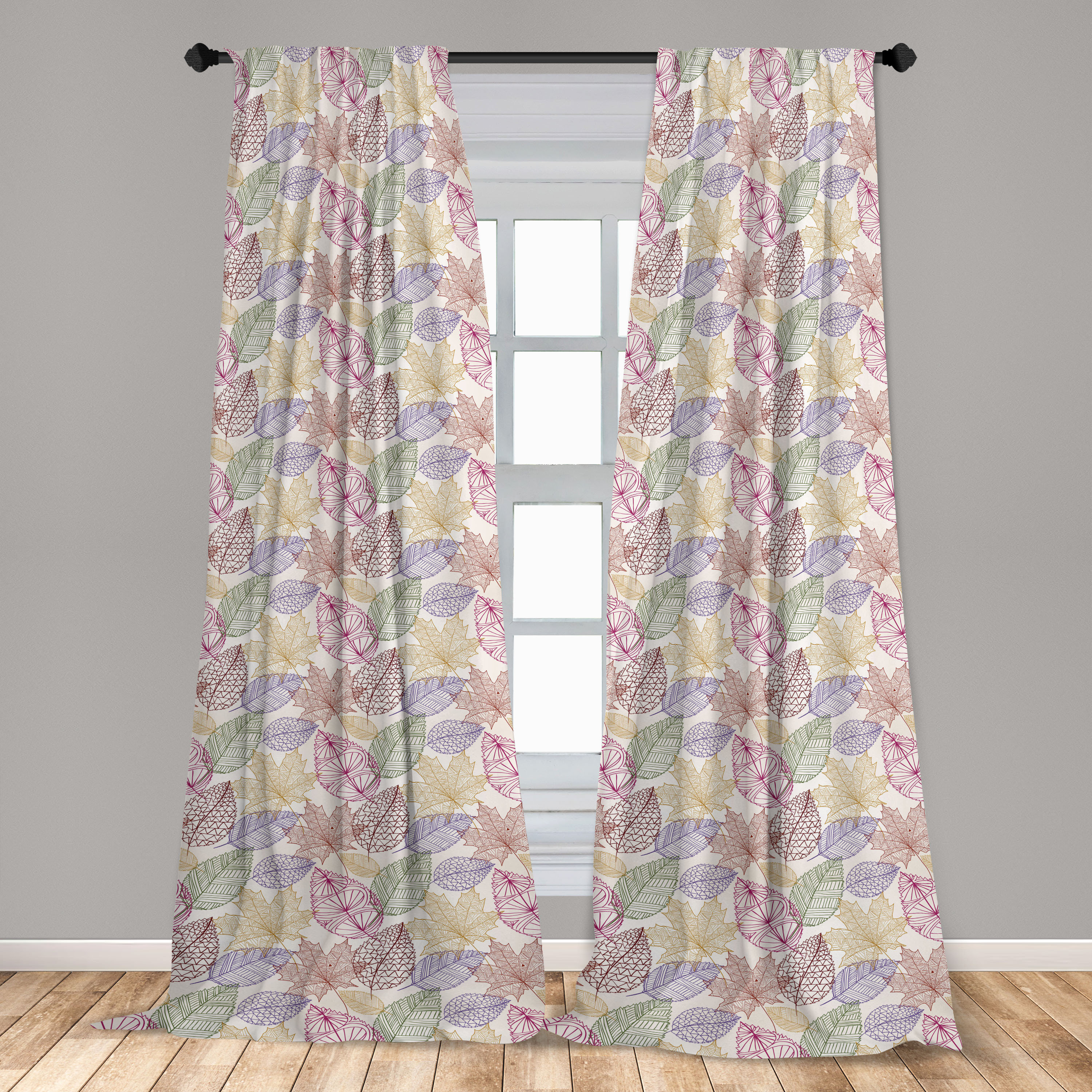 East Urban Home Daneka Microfiber Semi-Sheer Curtain Pair | Wayfair