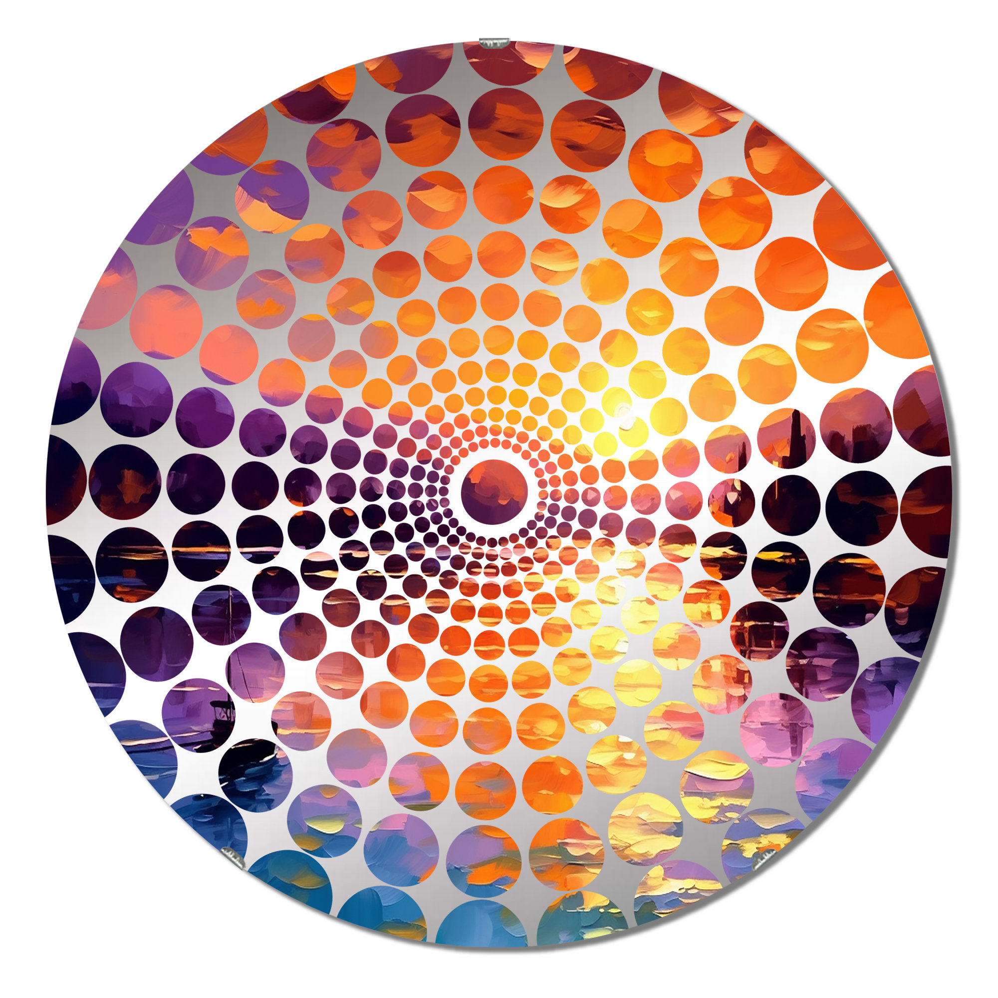 East Urban Home Geftos - Concentric Circles Decorative Mirror | Wayfair