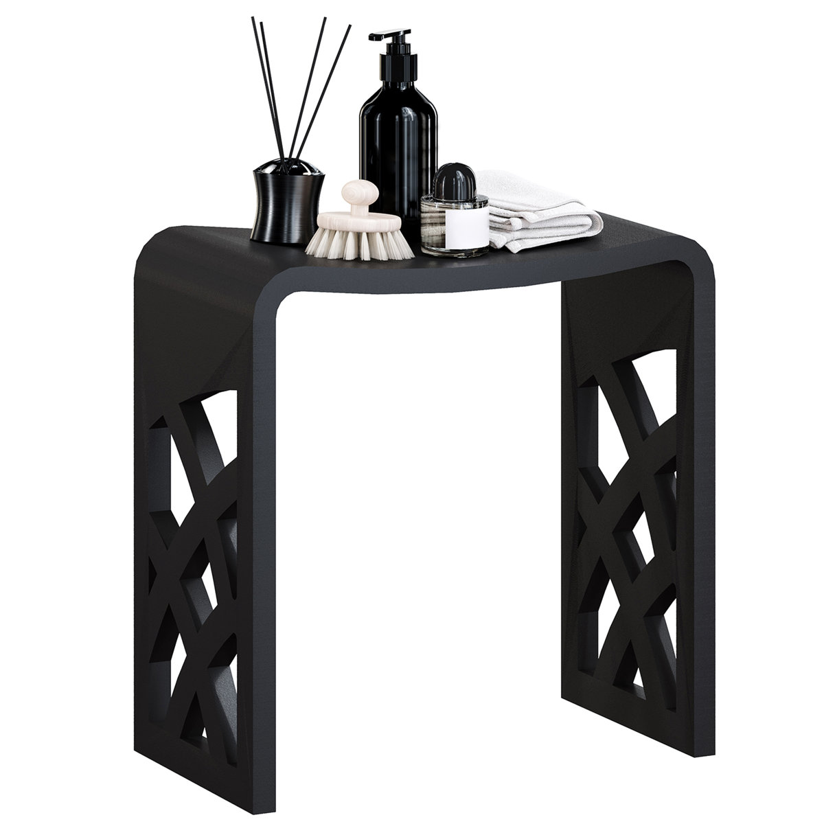 Casainc Riverside Freestanding Solid Surface Bathroom Shower Stool ...