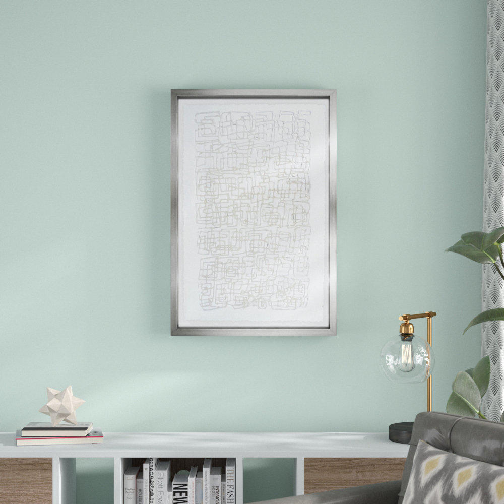 Chelsea Art Studio 'Intertwine III' Glass Framed Graphic Art Print on ...