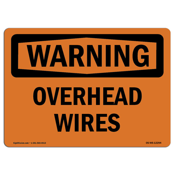 SignMission Overhead Wires Sign | Wayfair