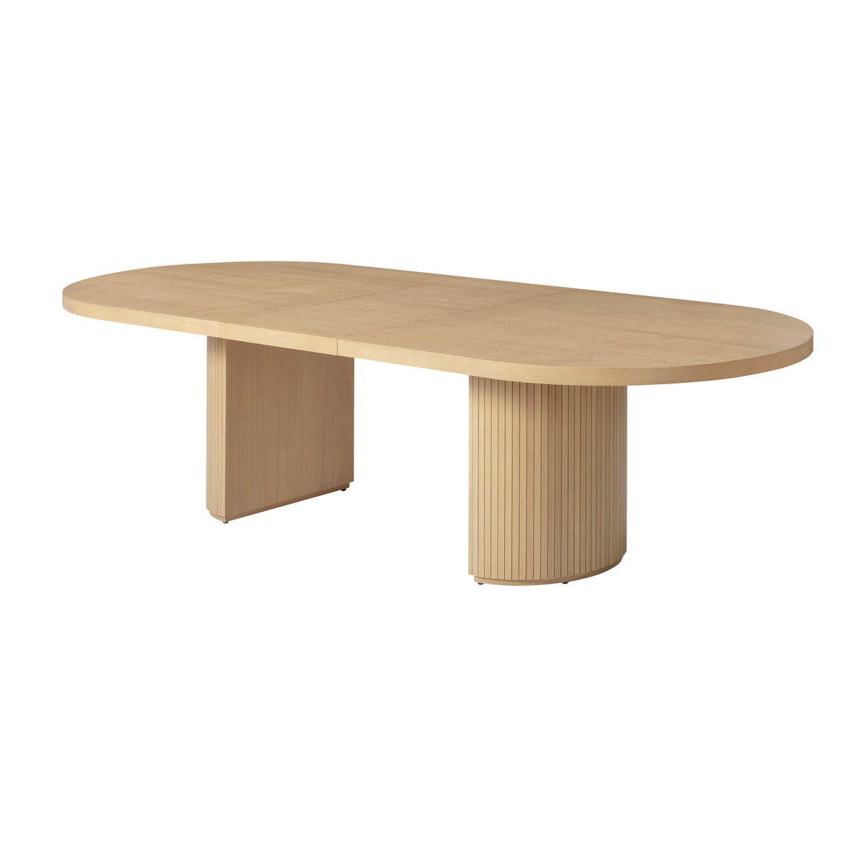 Ebern Designs 90-110” Extendable Oval Dining Table, Mid Century Modern ...