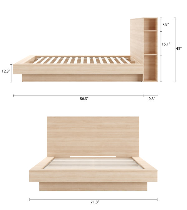 Wade Logan® Brix Platform Storage Bed & Reviews | Wayfair