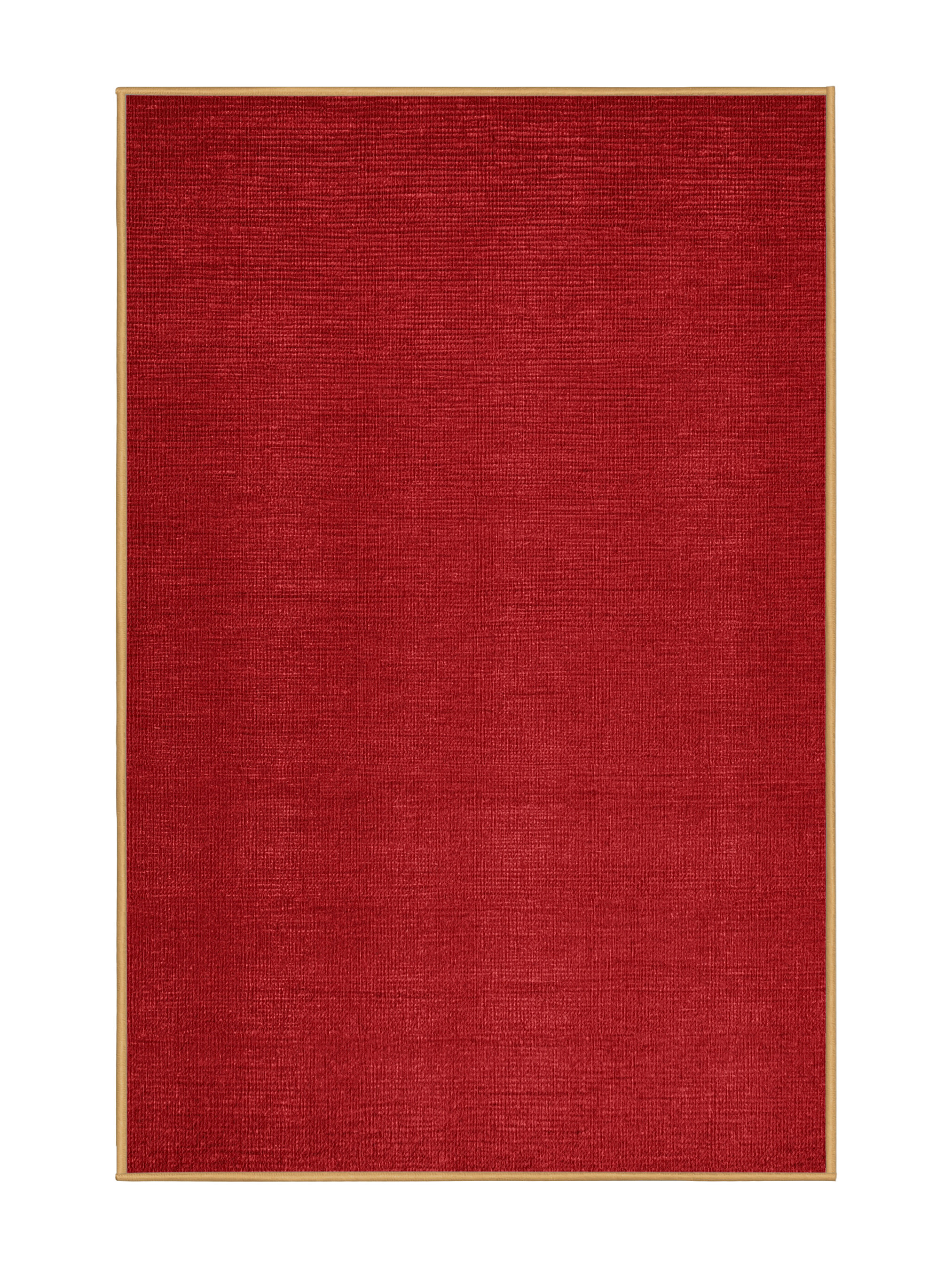 Hokku Designs Machine Washable Solid Red Area Rug | Wayfair