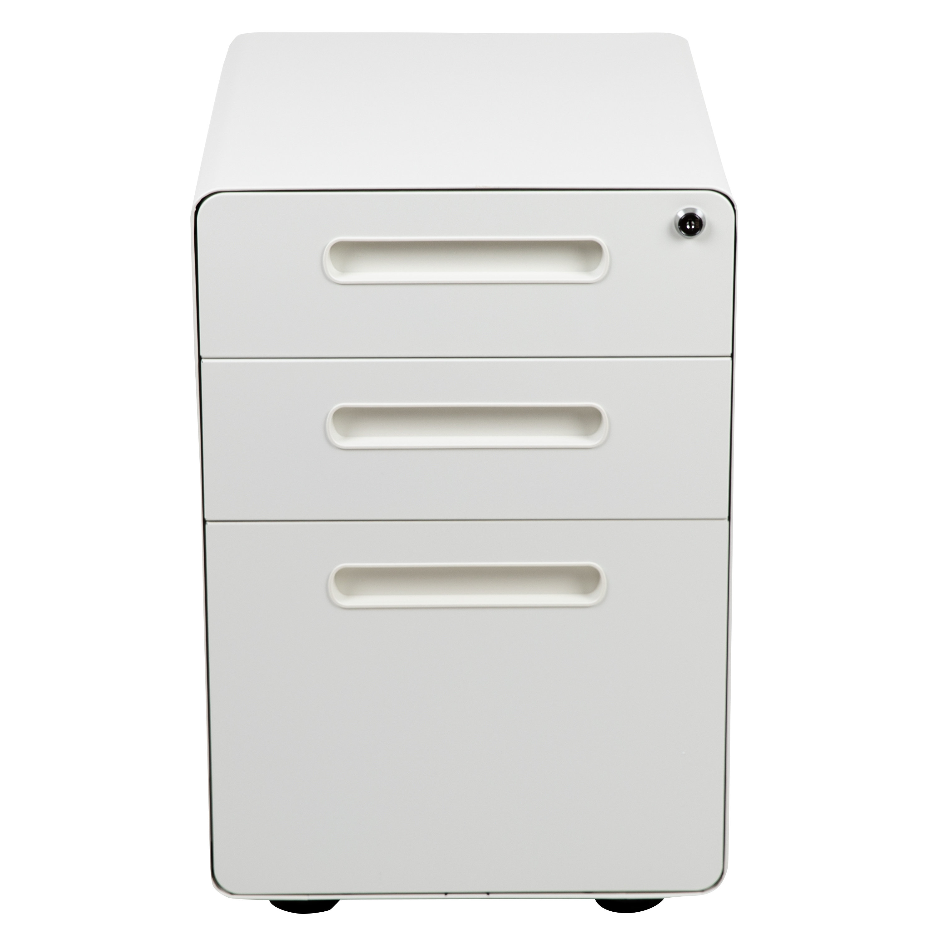 Ebern Designs Concho Ergonomic 3-Drawer Mobile Locking Filing Cabinet ...