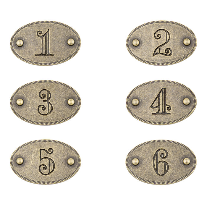 Sumner Street Home Hardware Drawer Number Plates & Reviews | Wayfair
