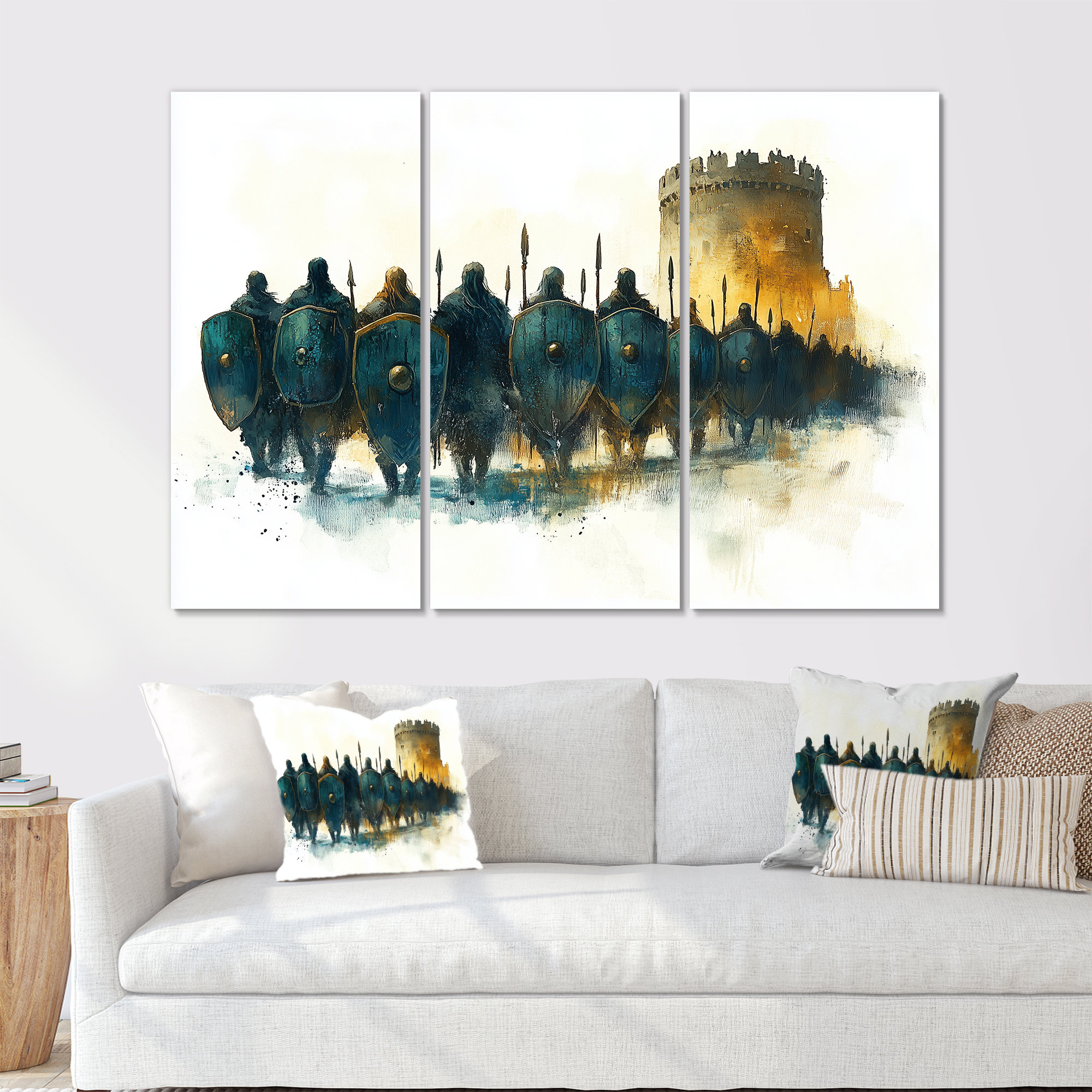 Trent Austin Design® Vikings Shield Wall Stronghold - Vikings Art Wall ...