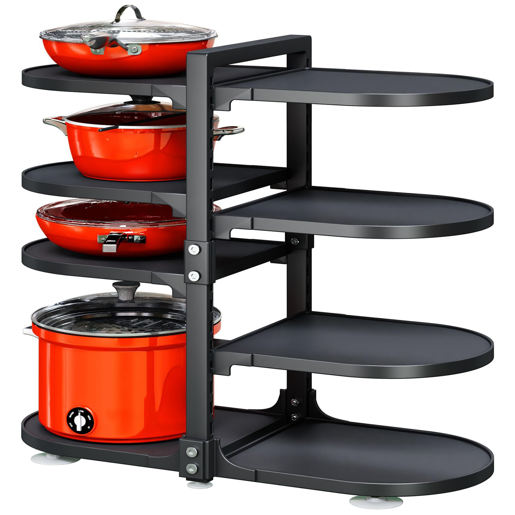 Rebrilliant Carbon Steel Tiered Free Standing Pot Rack - Wayfair Canada