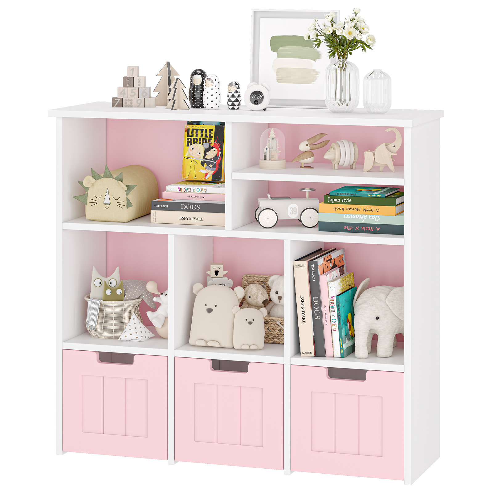 Isabelle & Max™ Toy Storage Cabinet With 3 Movable Drawers & 6 Cubes ...