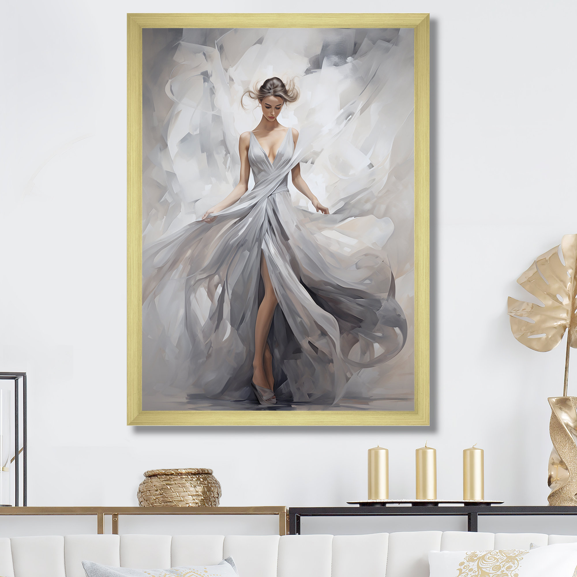 House of Hampton Contemporary Grey Ballet Dance Symphony II - Dance ...