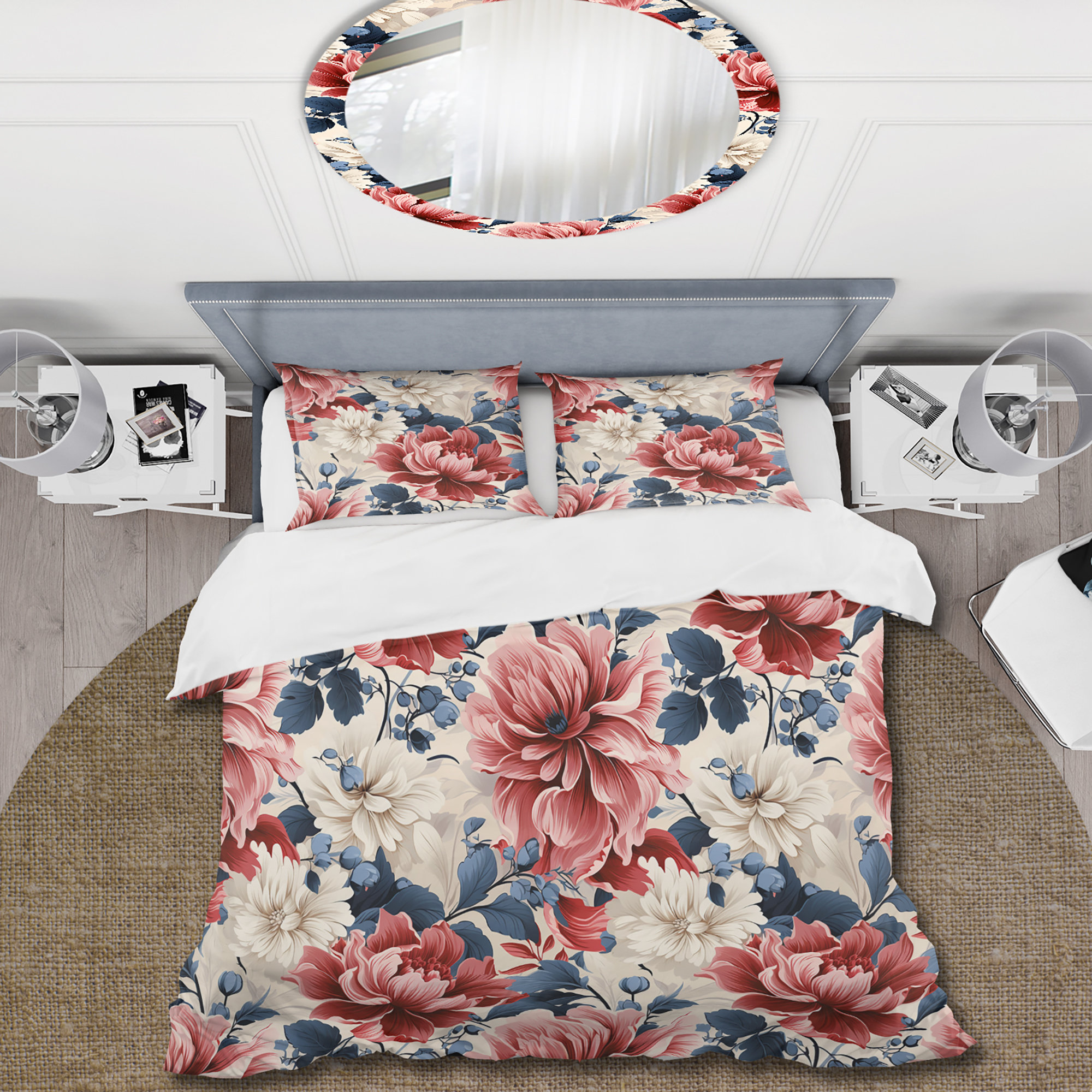 Design Art French Romance Floral Pattern I Bedding | Wayfair