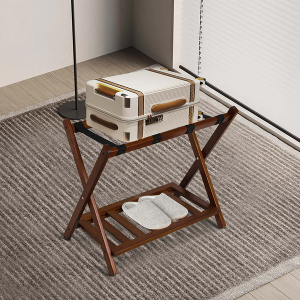 Ecomex Folding Wood Luggage Rack & Reviews | Wayfair