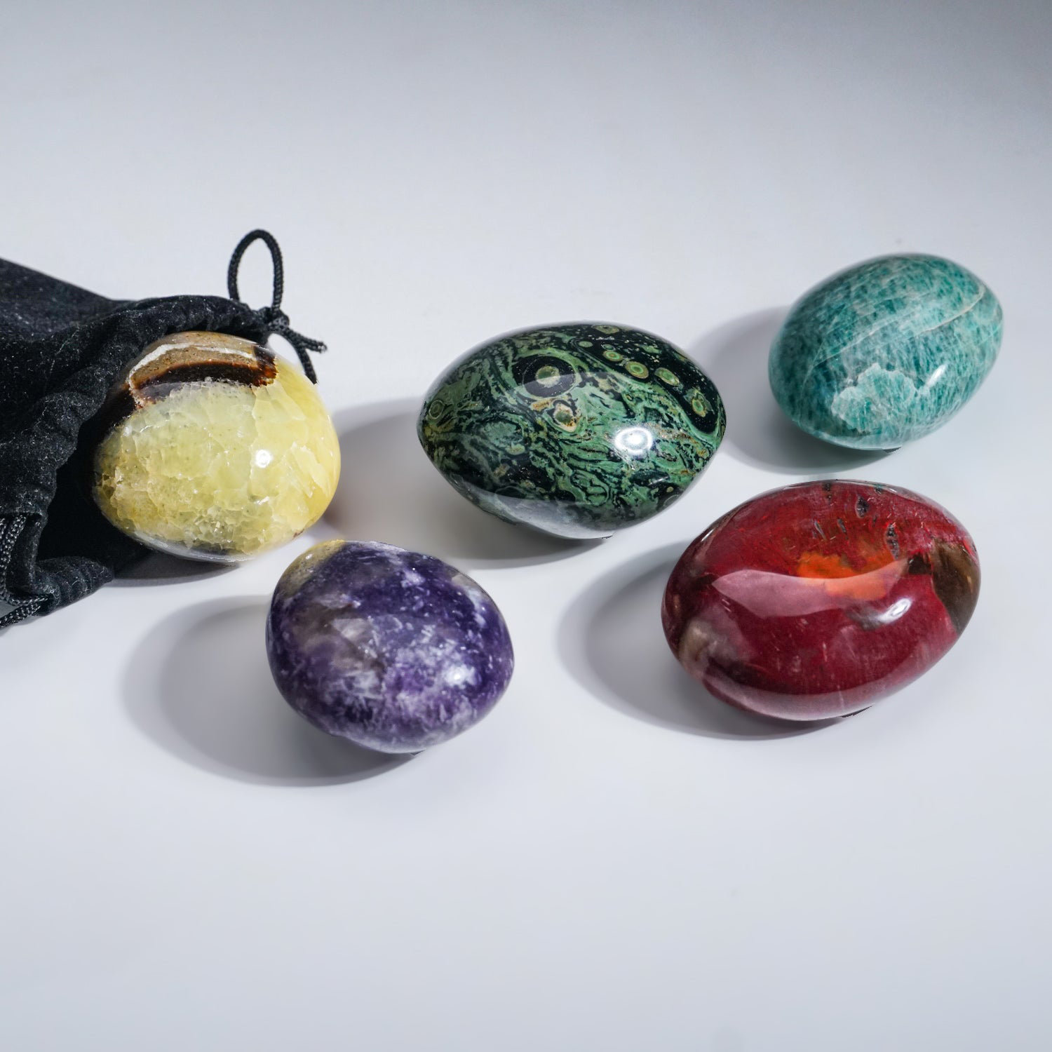 Astro Gallery of Gems 5 Genuine Palm Stones (Grounding Pouch) | Wayfair