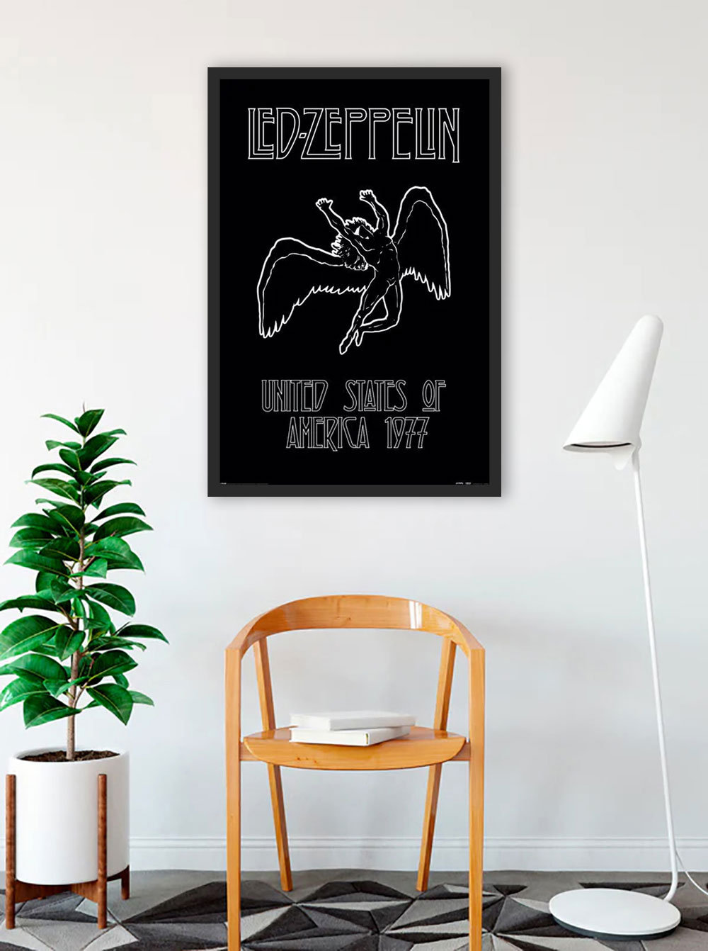 Buy Art For Less Led Zeppelin-Icarus Framed Art Poster - Sturdy ...
