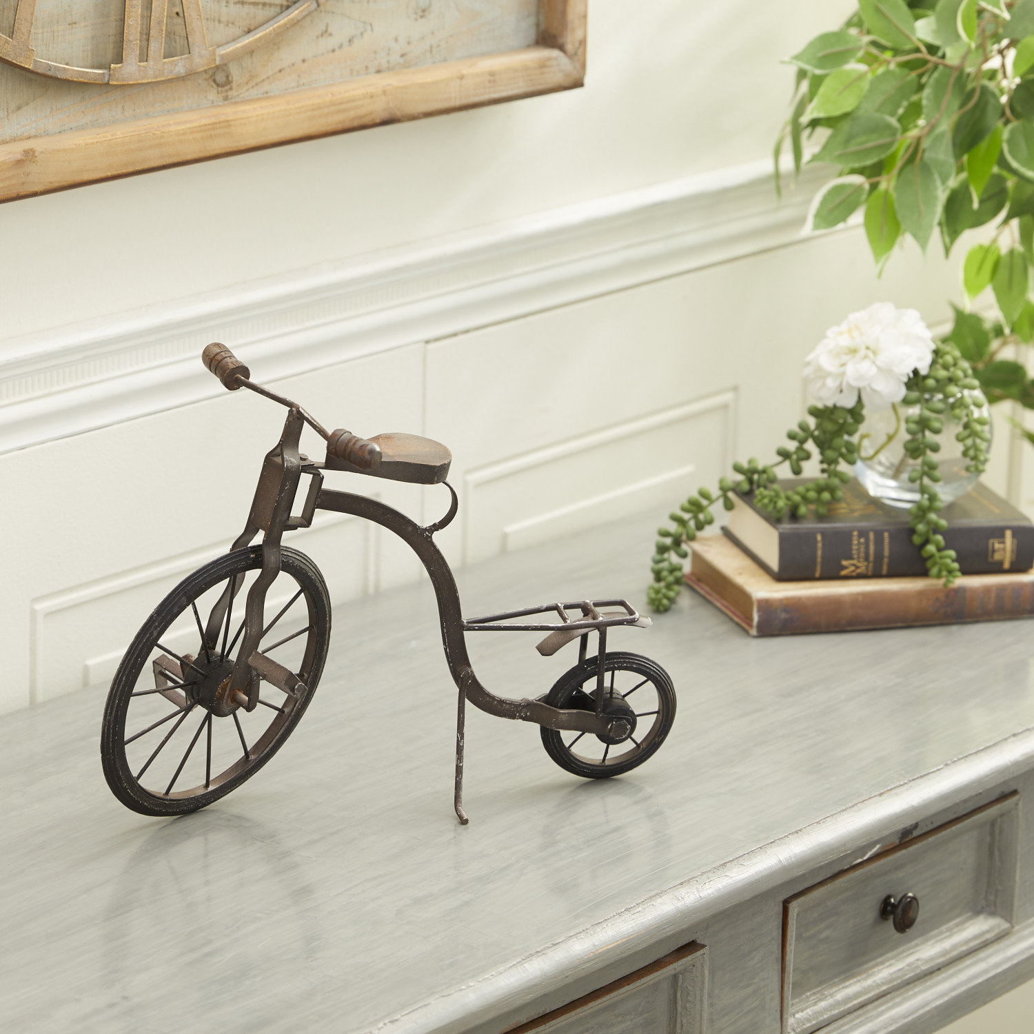 Red Barrel Studio® Jeree Metal Bicycle Sculpture & Reviews | Wayfair