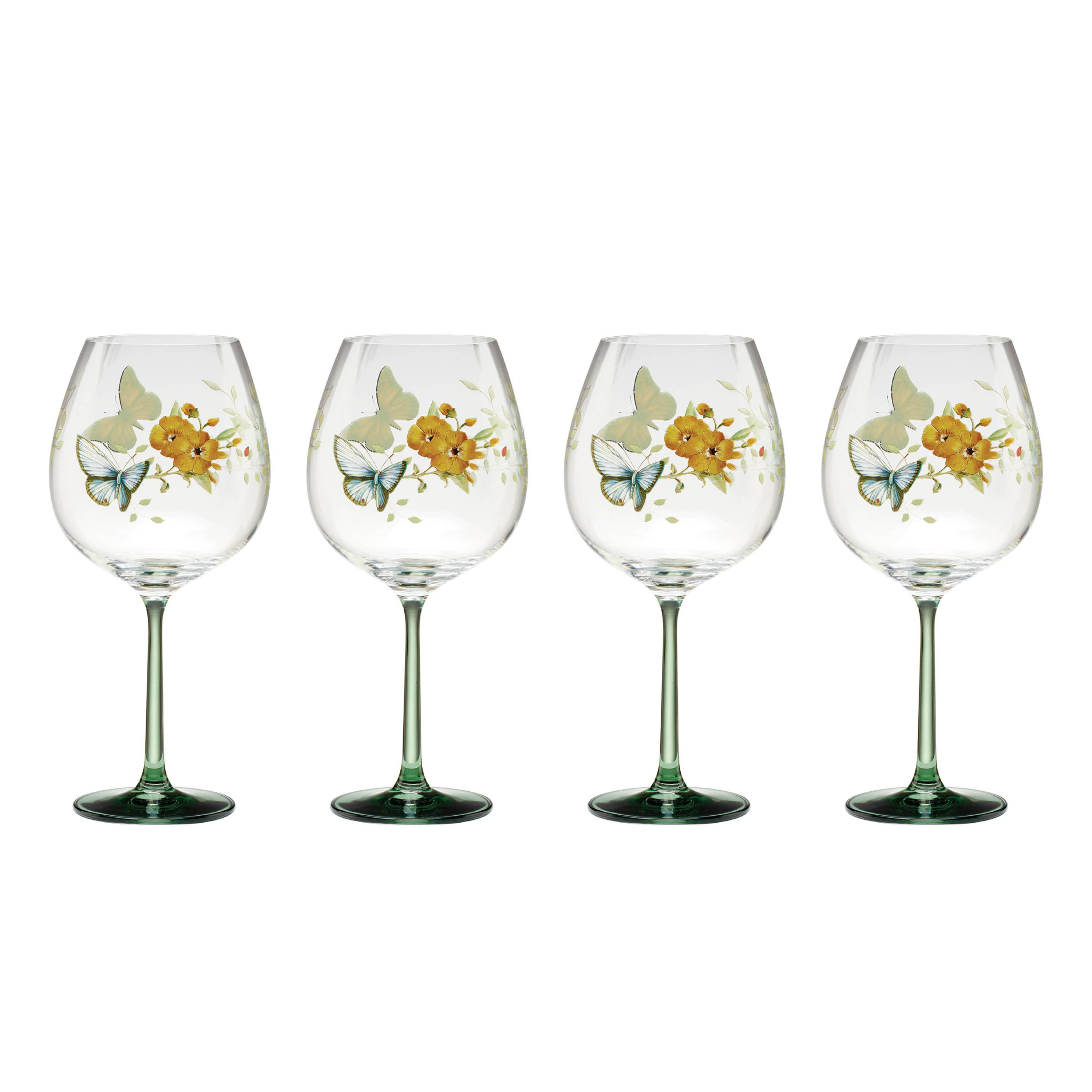 Lenox Butterfly Meadow Balloon Wine Glasses, Set Of 4 & Reviews | Perigold