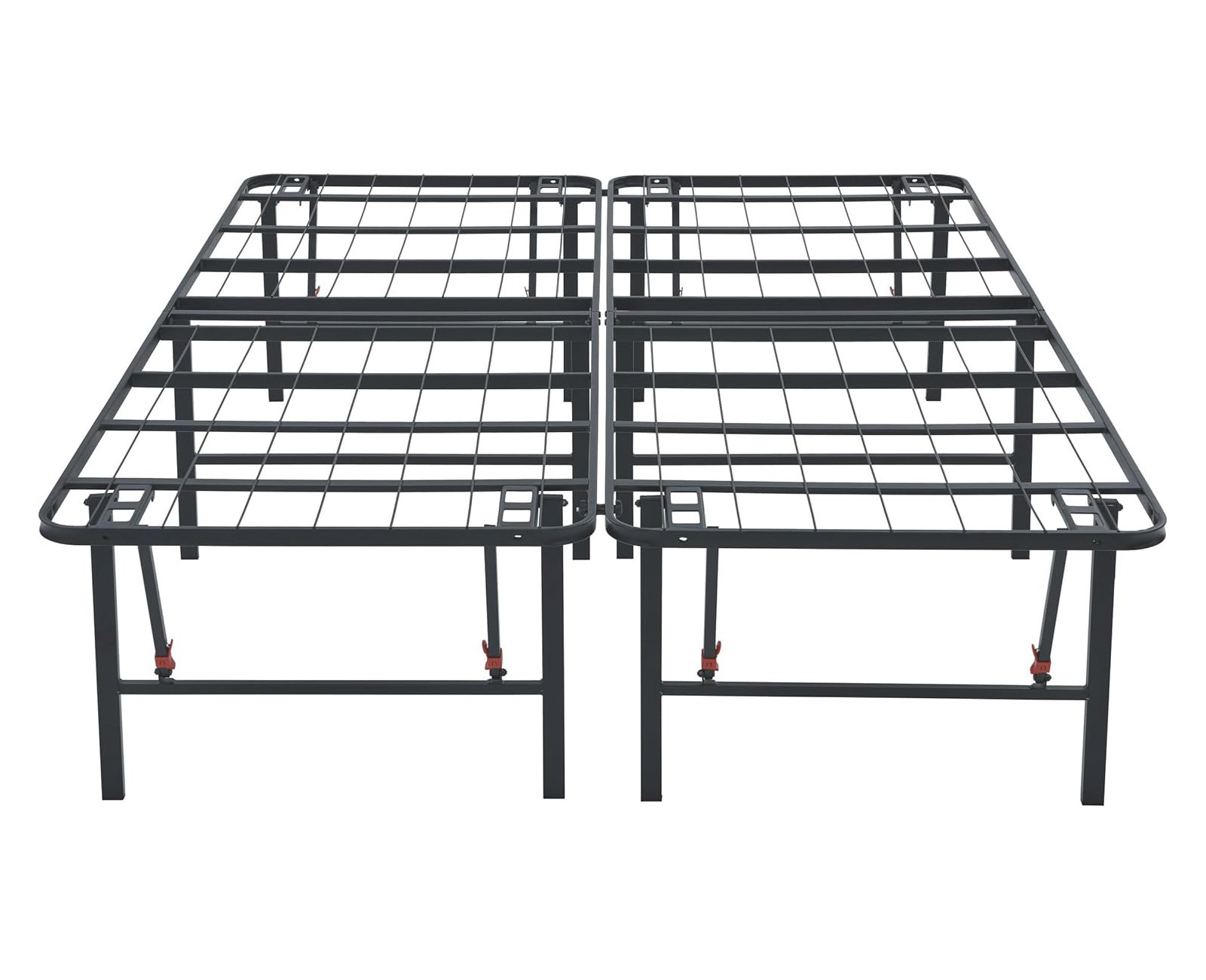 Latitude Run® Sturdy Steel Bed Frame With Storage, Foldable Metal ...
