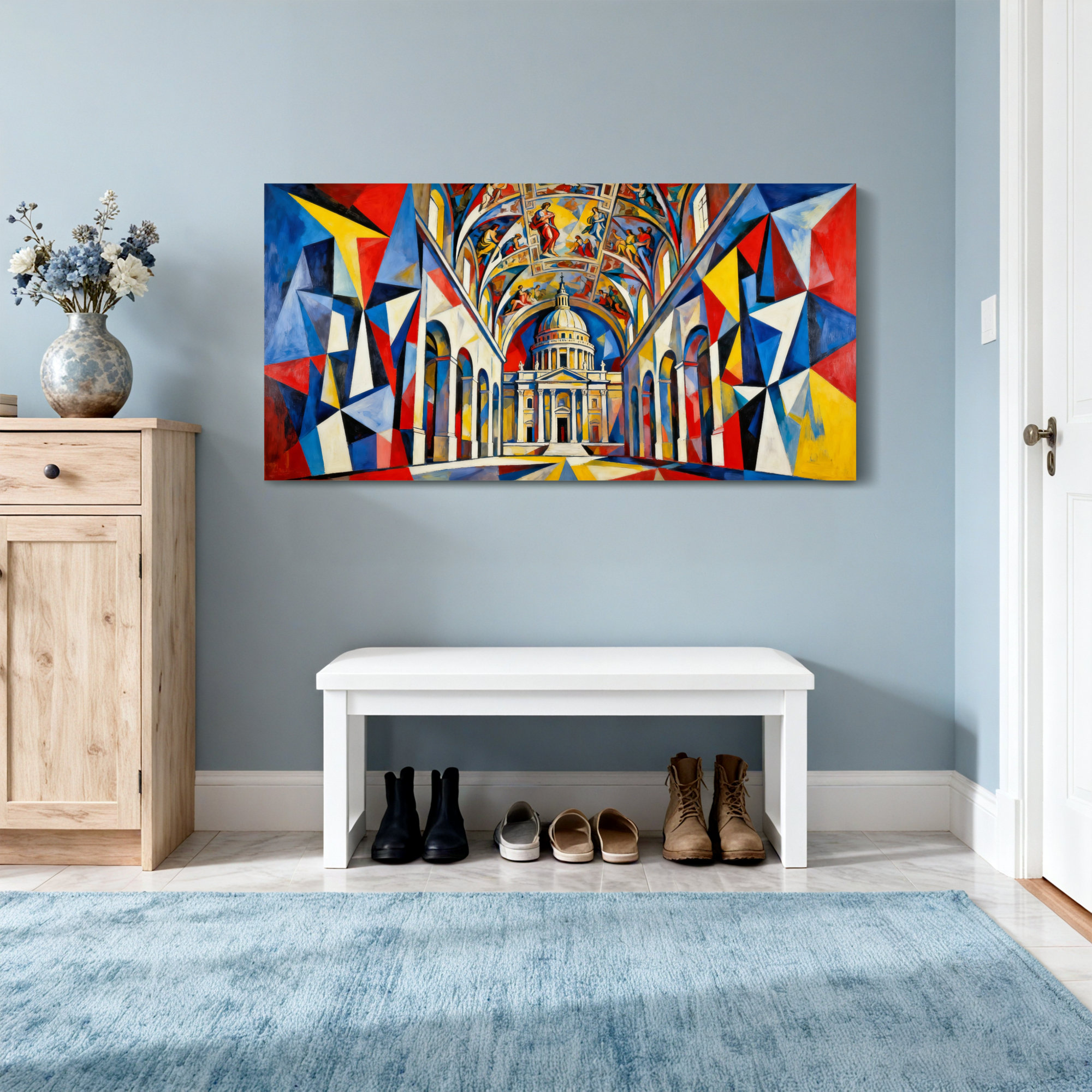 Wrought Studio Scenic & Cityscapes Geometric Cathedral Art Abstract ...