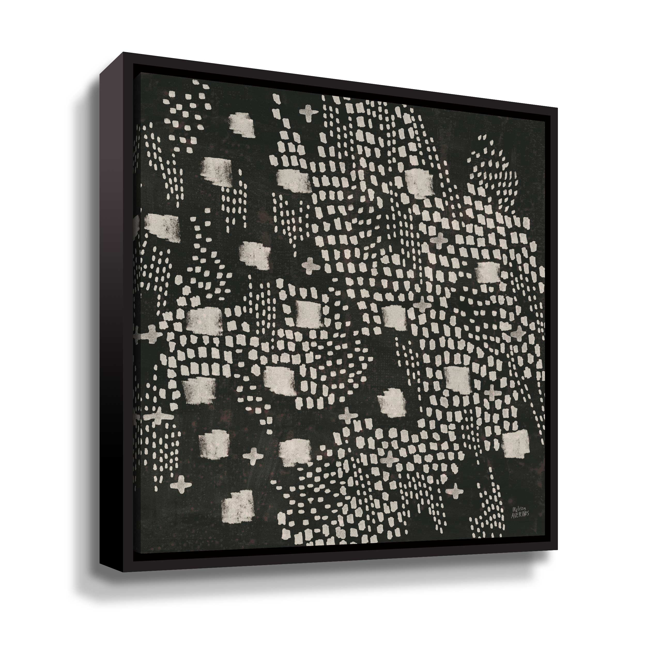 Orren Ellis Dots And Blocks Gallery Wrapped Floater-Framed Canvas ...