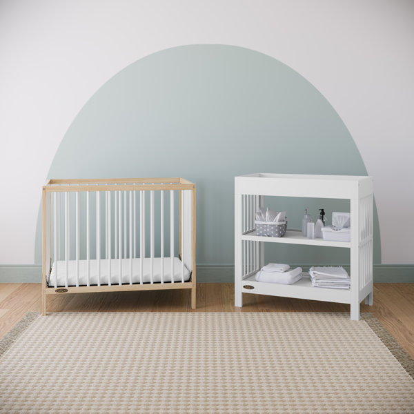 Graco Teddi 4-in-1 Mini Convertible Crib with Mattress & Reviews | Wayfair