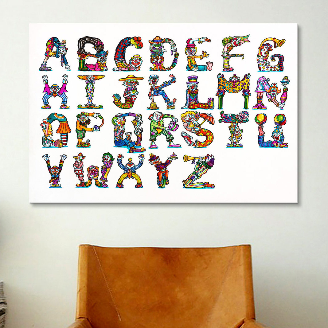 Ebern Designs Complete Clowns A+Z by David Russo - Graphic Art on ...