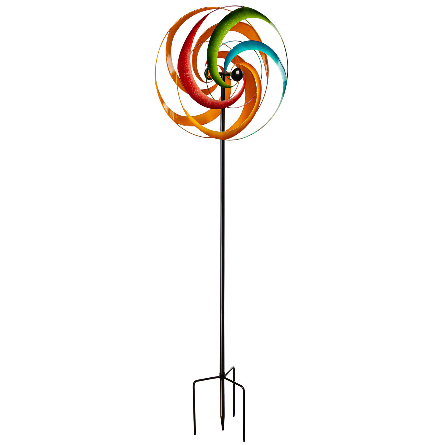 Arlmont & Co. Ruzgar 75"H Infinity Spiral Wind Spinner | Wayfair