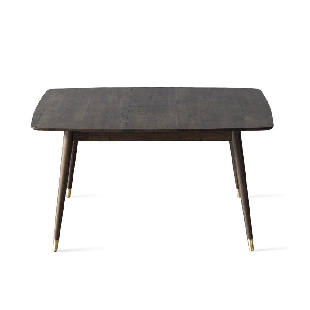 George Oliver Extendable Solid Wood Dining Table, Modern Minimalist ...