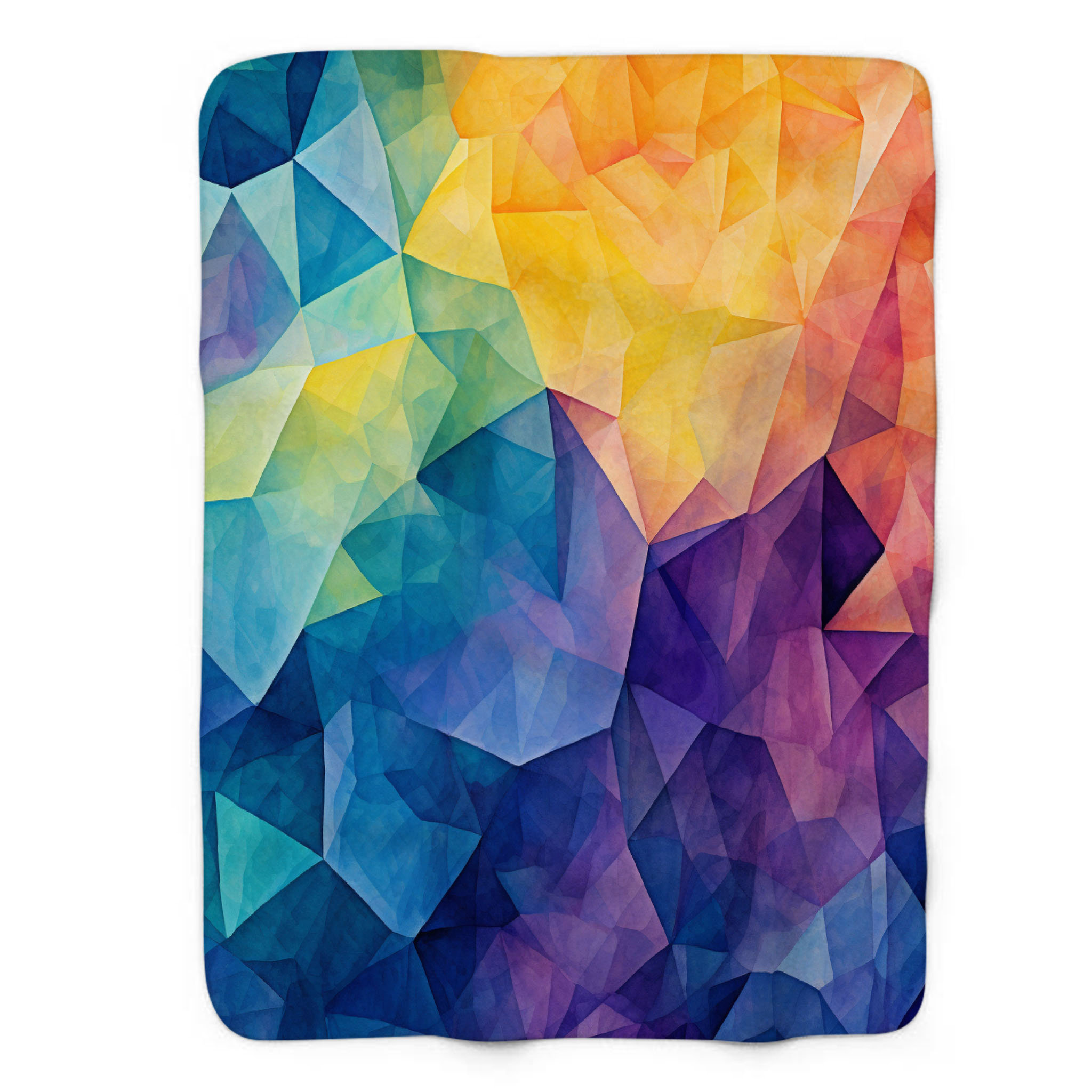 MentionedYou Kaleidoscope Spectrum - 1 Piece Premium Sherpa Blanket ...
