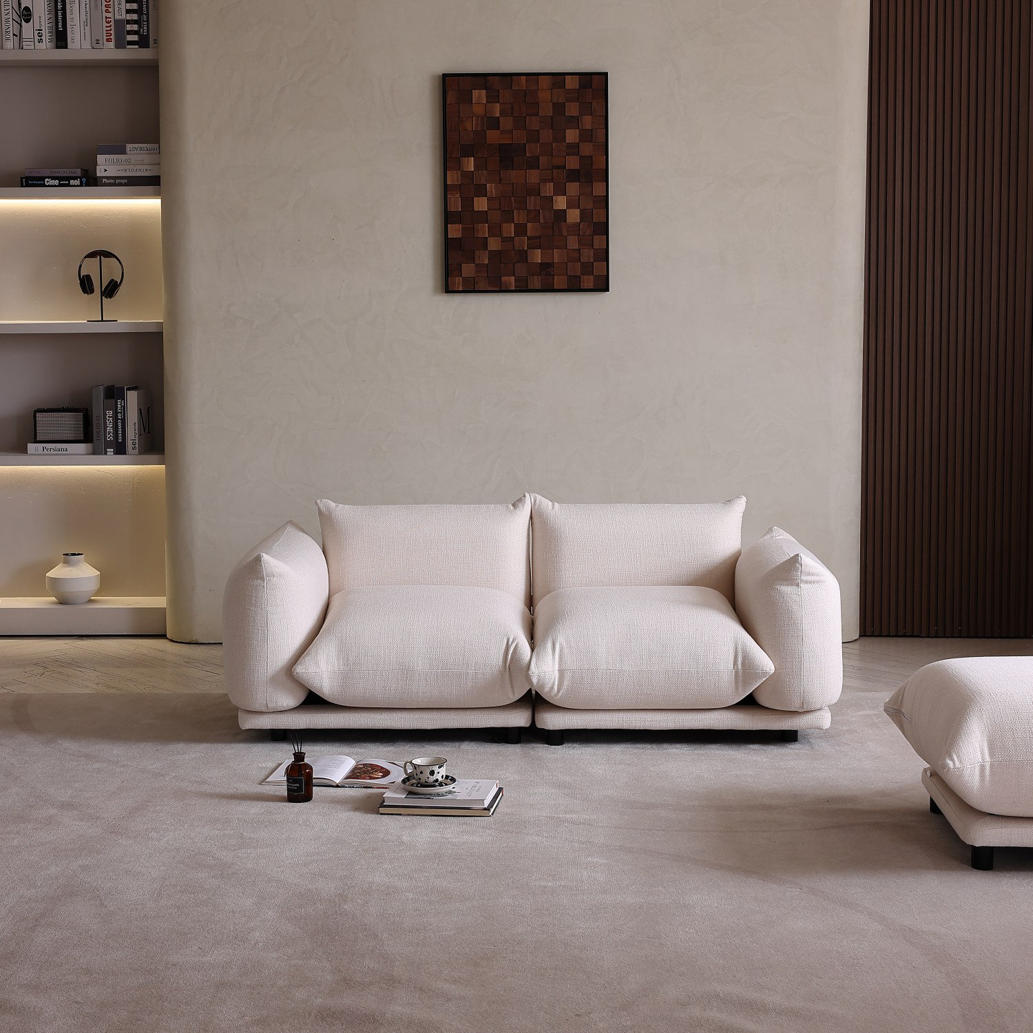 Wrought Studio Katerin 75'' Upholstered Sofa Loveseat Sofa Modular ...