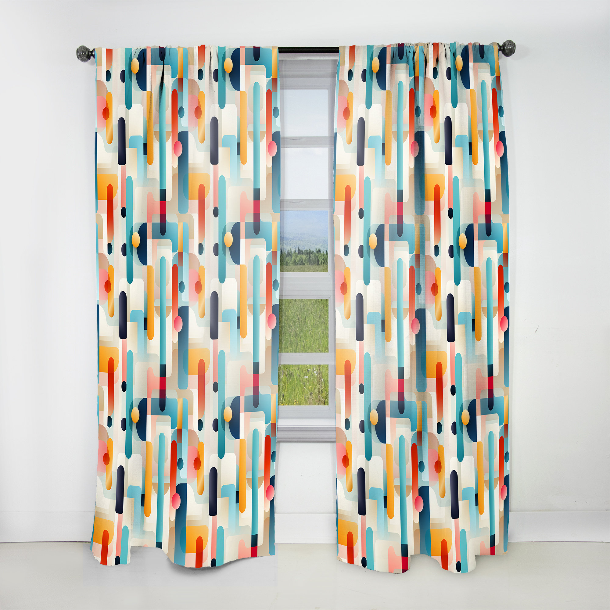 Design Art Contemporary Abstraction - Abstract Curtain - Velvet Room ...