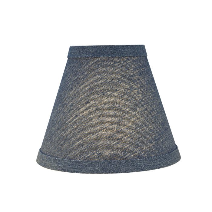 Breakwater Bay 5" H Denim Empire Lamp Shade ( Clip On ) in Blue | Wayfair