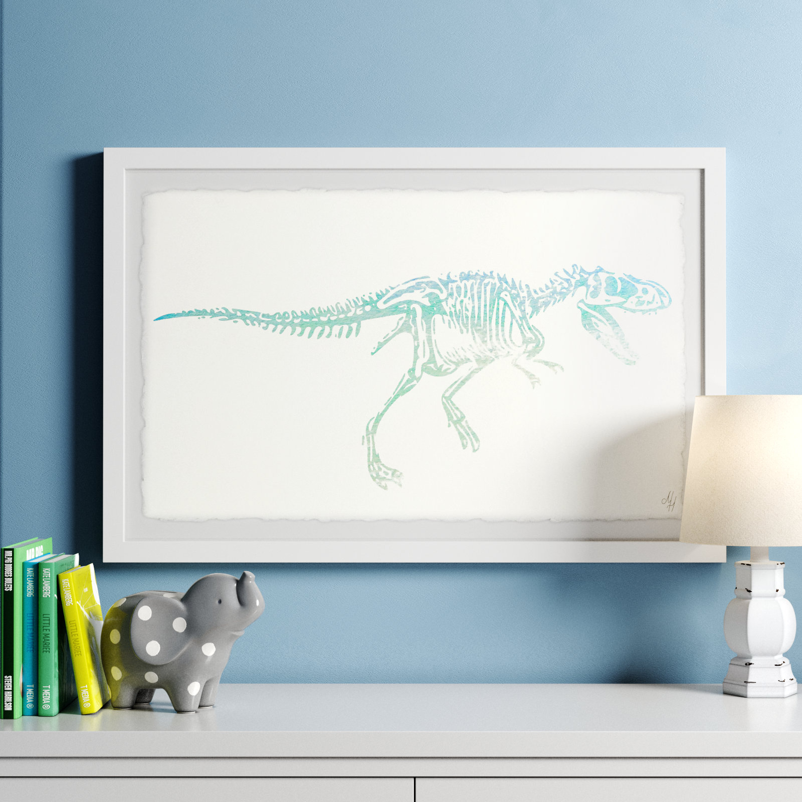 Viv + Rae™ Leitner 'Ombre Skeleton' Framed Print | Wayfair