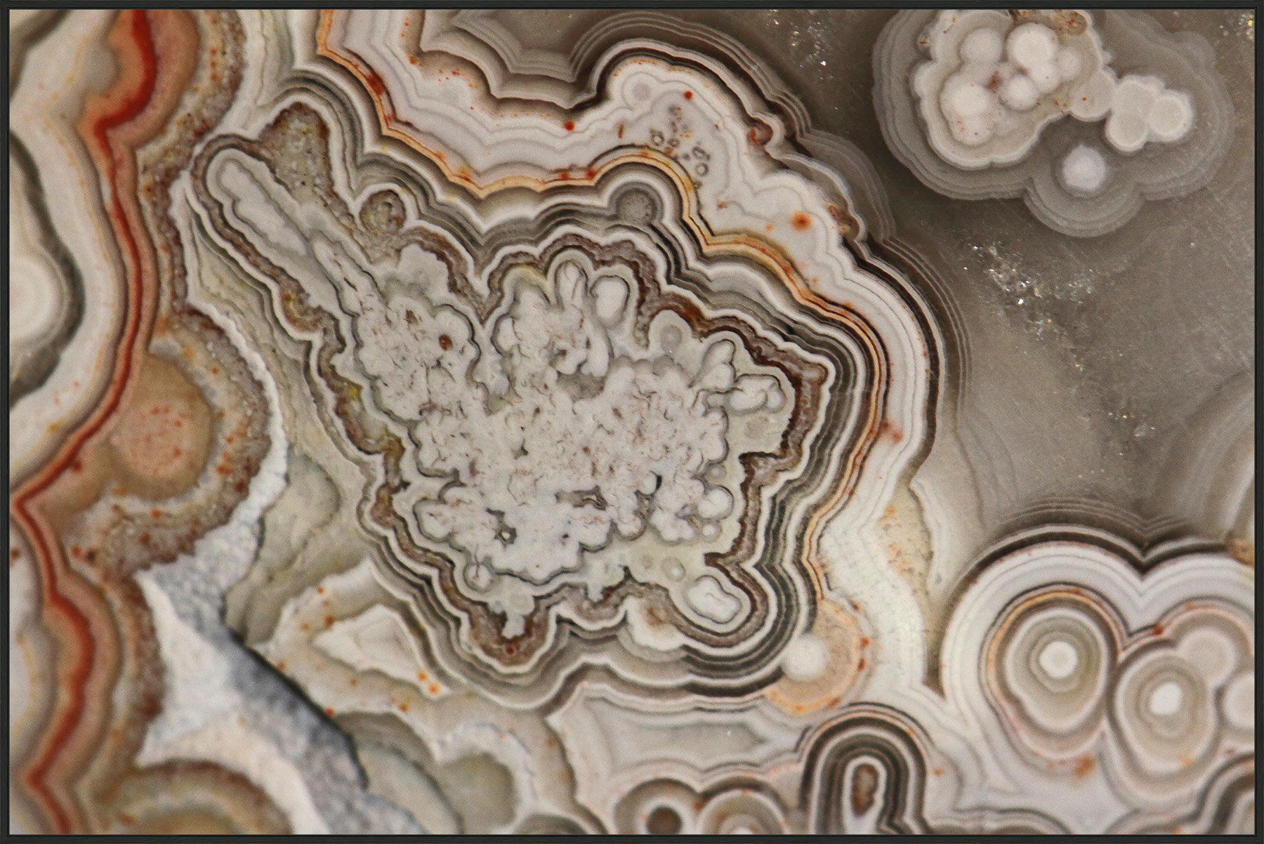 Wendover Art Group Translucent Agate 5 by Thom Filicia - Floater Frame ...