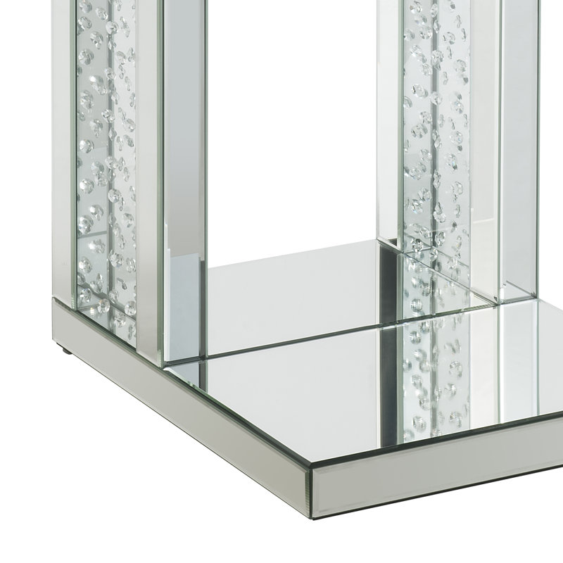 Mercer41 Annalease Mirrored Glass Top End Table | Wayfair