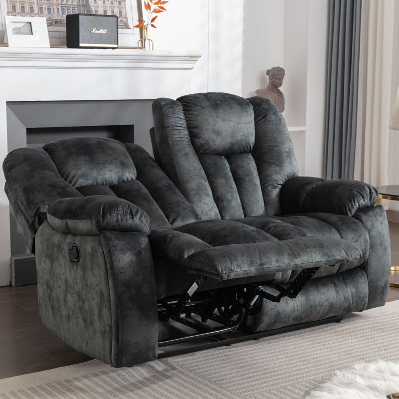 Latitude Run® Quiteris 63.8"W Oversized Modern Manual Microfiber 2 ...