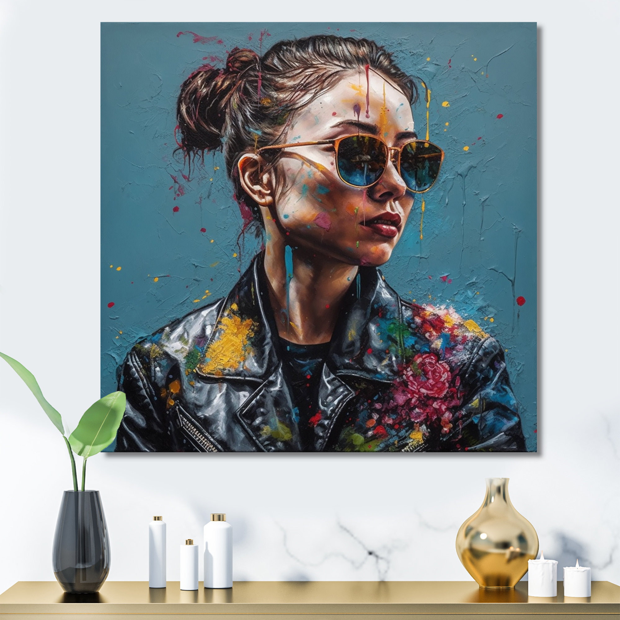 Everly Quinn Female Pop Art Portrait VI - Fashion Canvas Print | Wayfair