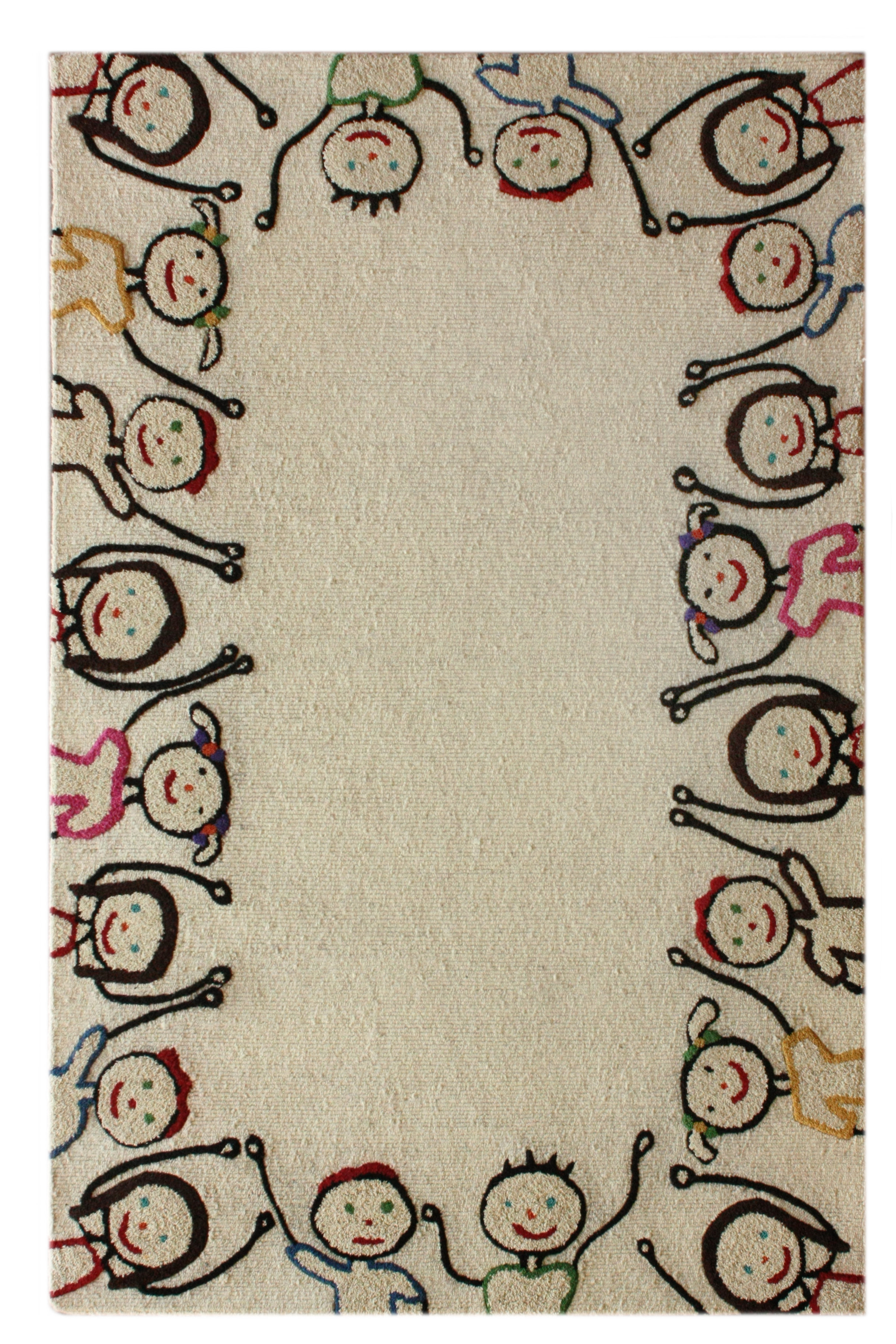 Zoomie Kids KinderLOOM Happy Kids Ivory Kids Rug - Wayfair Canada