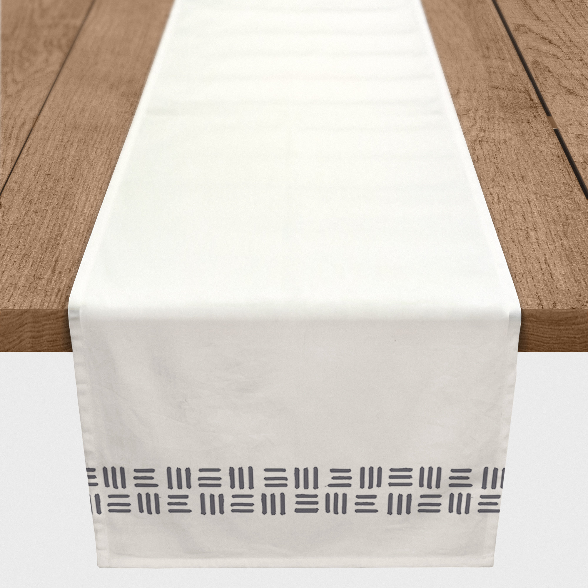 East Urban Home Dark Grey Wicker Border Outdoor Table Runner - Wayfair ...