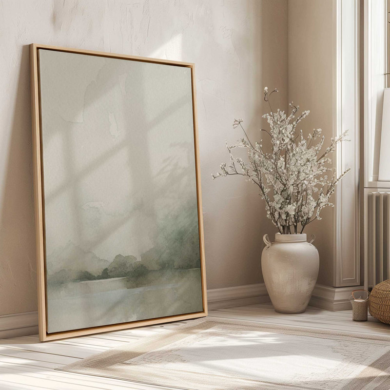 Wrought Studio™ Muted Green Tranquility II Canvas Print & Reviews | Wayfair