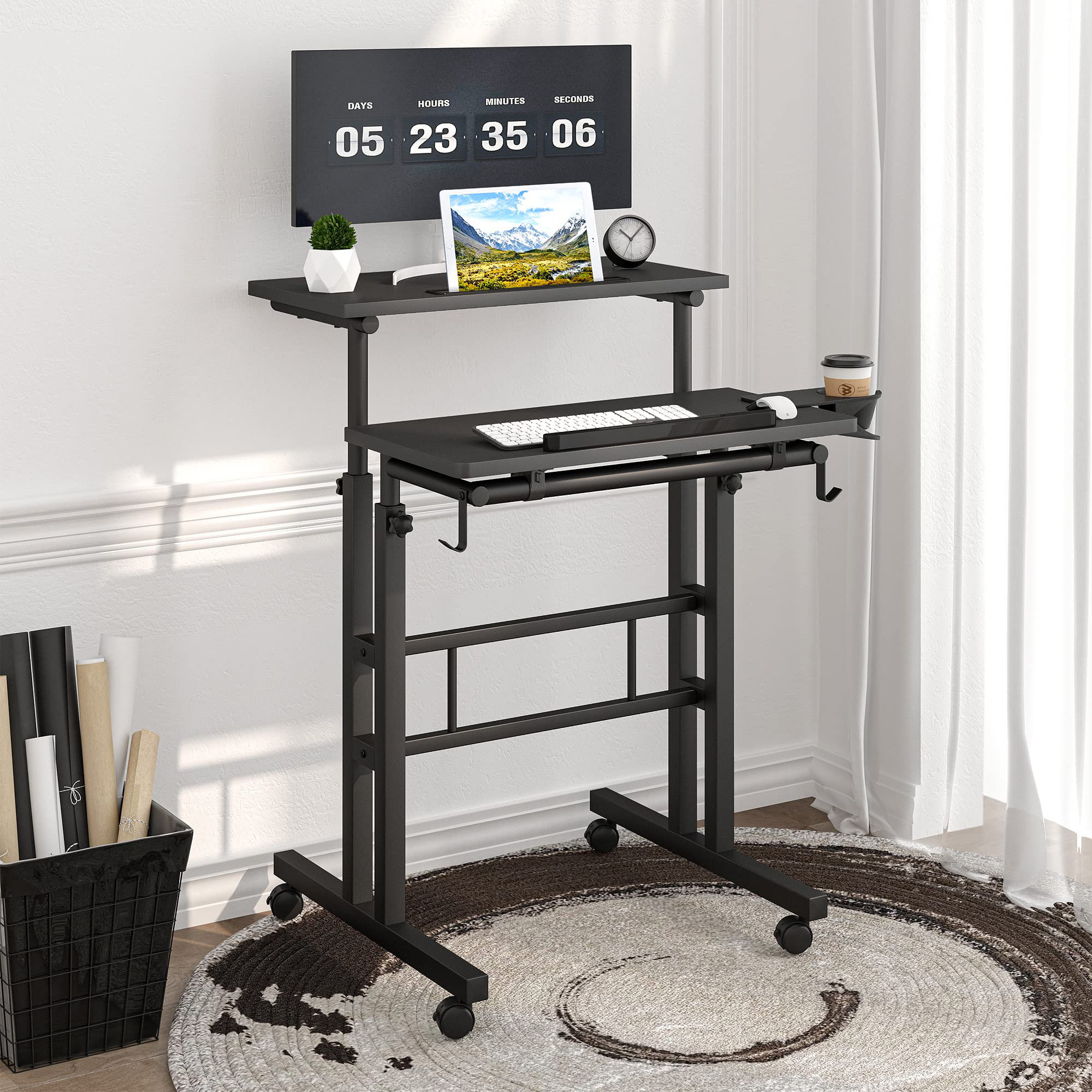 Inbox Zero Kelsye Adjustable Metal Base Standing Desk - Wayfair Canada