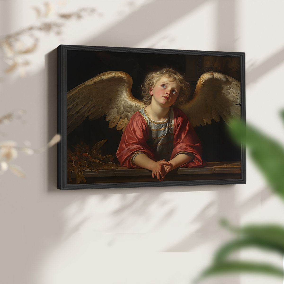 Trinx Angels From Above-XLVIII -Framed Print - Restickable | Wayfair